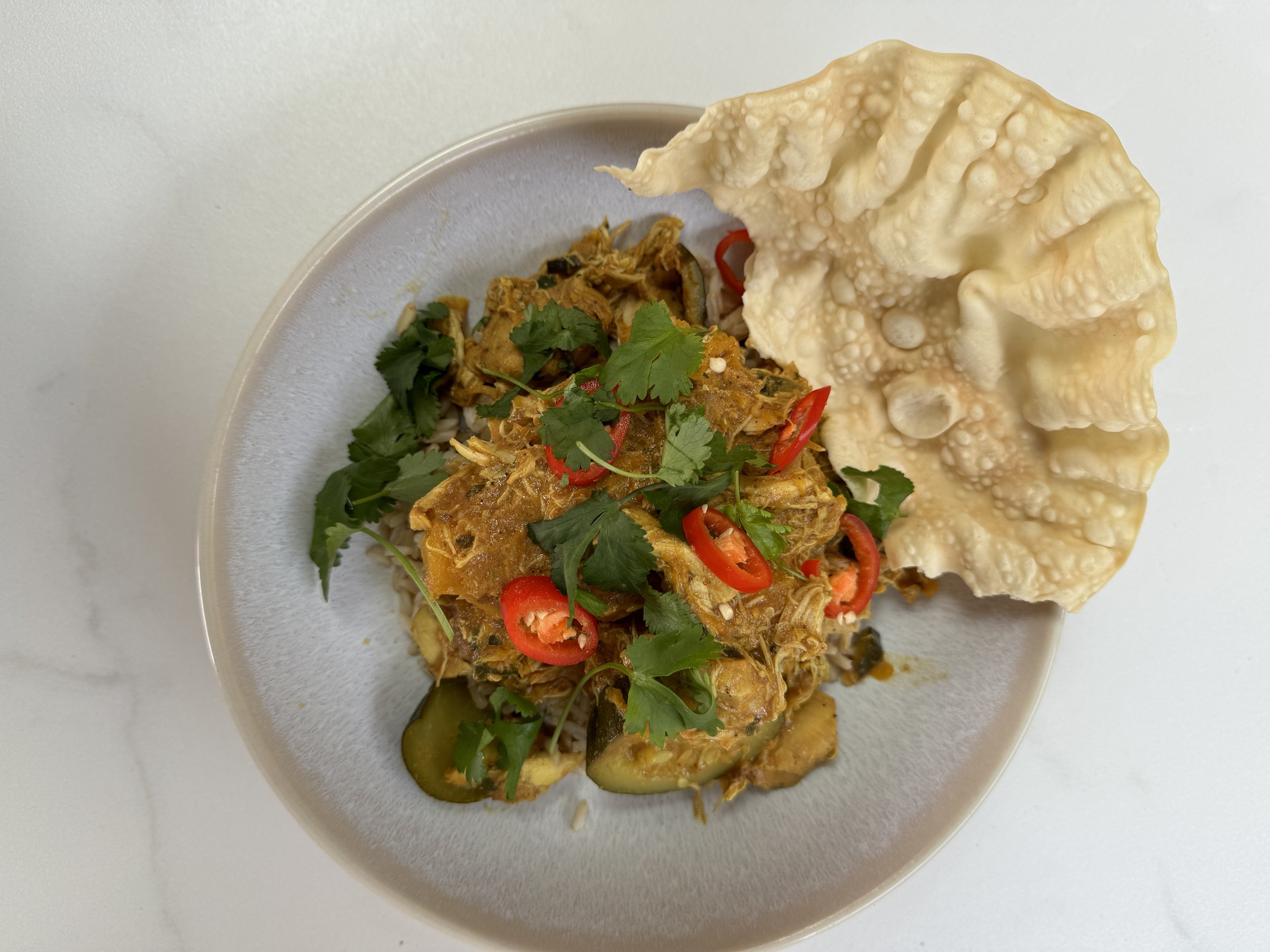 Slow Cooker Peanut Satay Chicken - Wholesome by Sarah